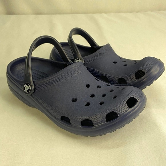 CROCS | Shoes | Crocs Unisex Navy Beach Clog Sandal Shoe Us Mens 6 Us ...